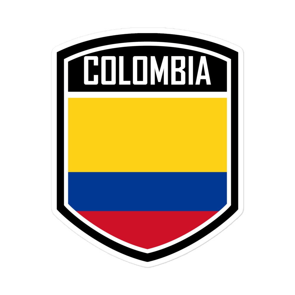 Columbia Flag Emblem Stickers - Premium Quality - Etsy