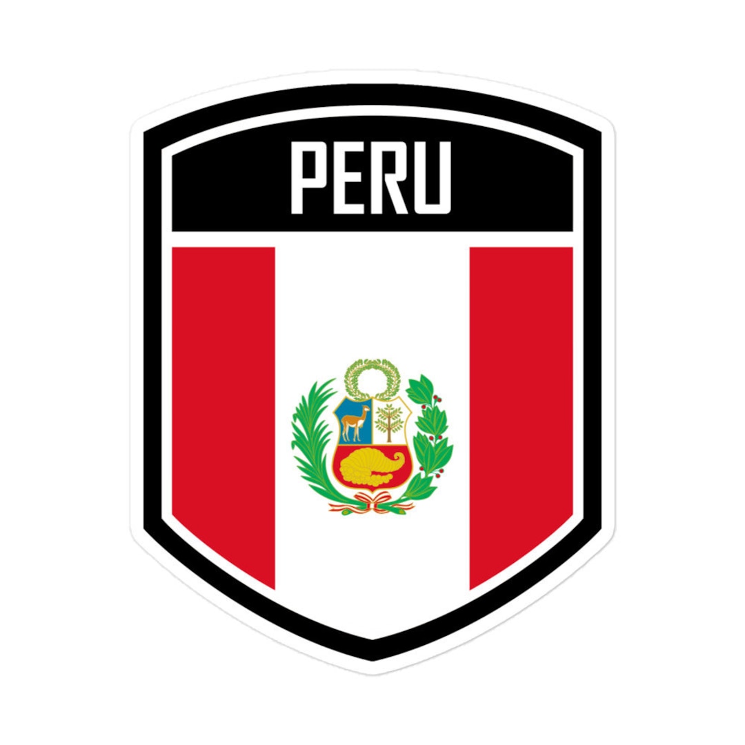 Peru Flag Emblem Stickers: Elevate Your Gear With Authentic Peruvian ...