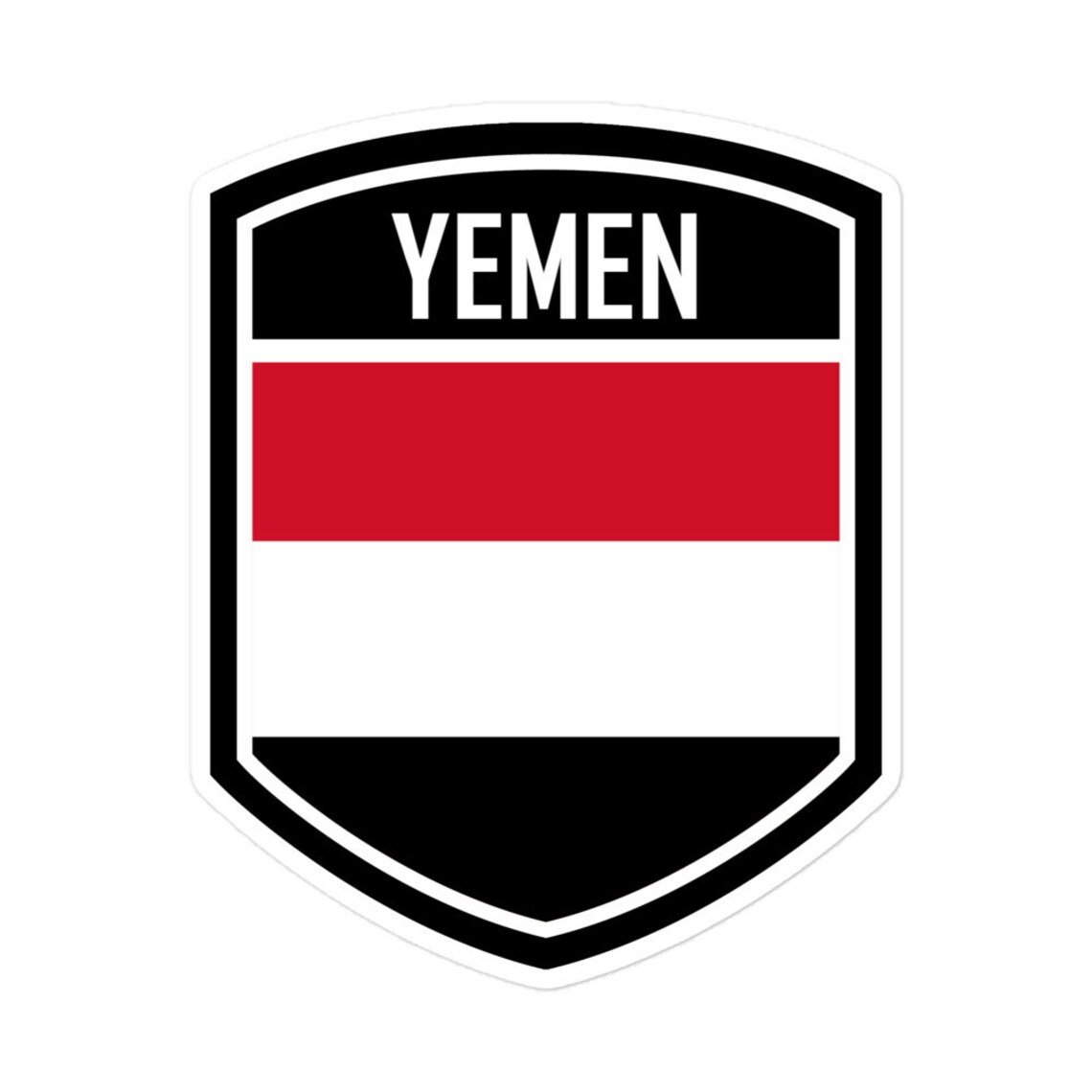 Yemen Flag Emblem Stickers, Durable Vinyl Stickers - Etsy