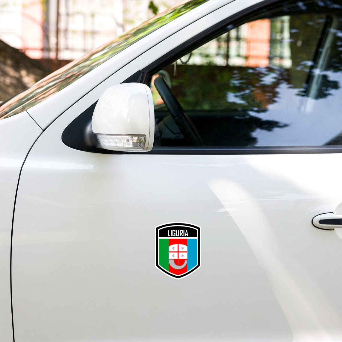 Liguria Italy Flag Emblem Sticker - Etsy