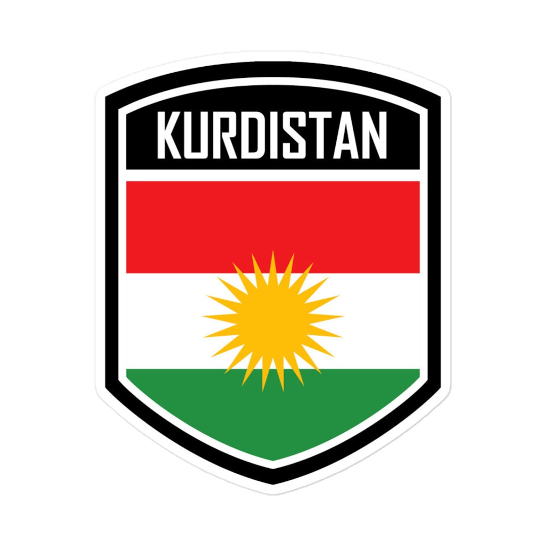 Kurdistan Flag Emblem Stickers - Proudly Showcase Your Kurdish Heritage ...