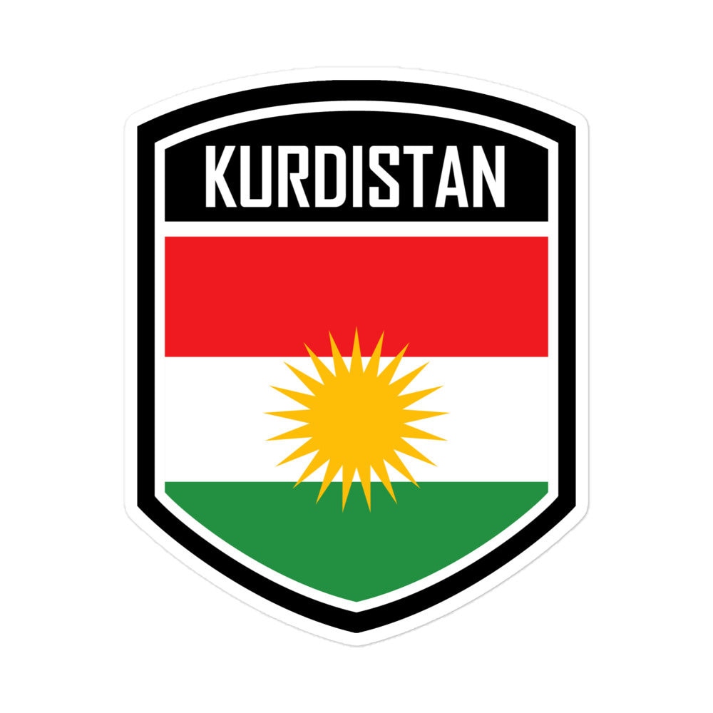 Kurdistan Flag Emblem Stickers - Proudly Showcase Your Kurdish Heritage ...