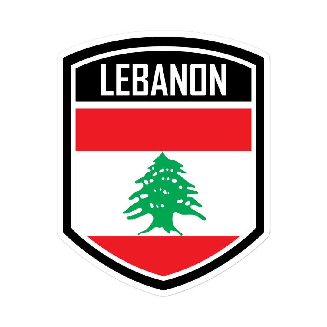 Lebanon Flag Emblem Stickers - Showcase Your Lebanese Pride - Etsy