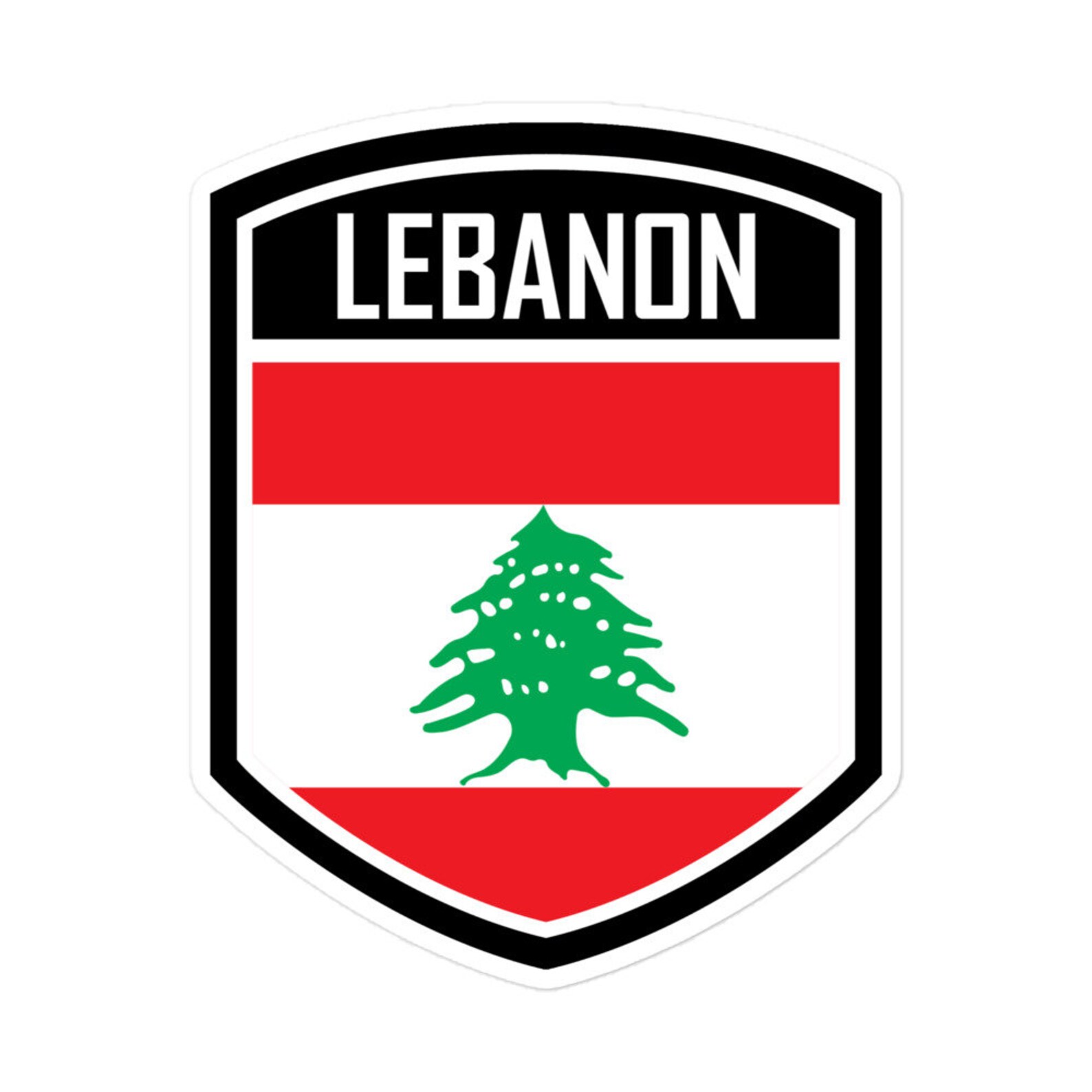 Lebanon Flag Emblem Stickers - Showcase Your Lebanese Pride - Etsy