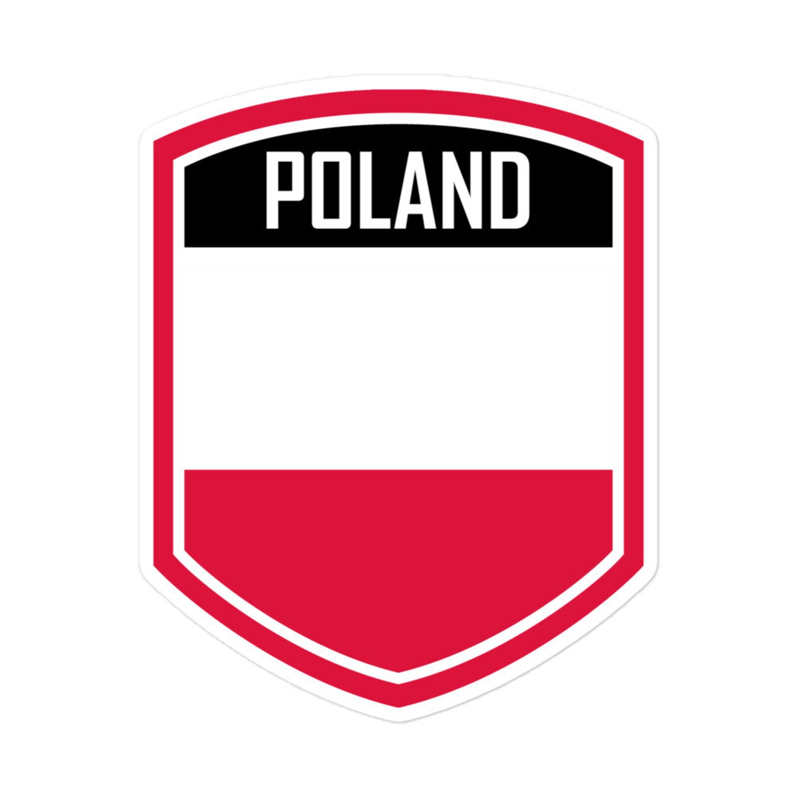 Poland Flag Emblem Stickers - Etsy