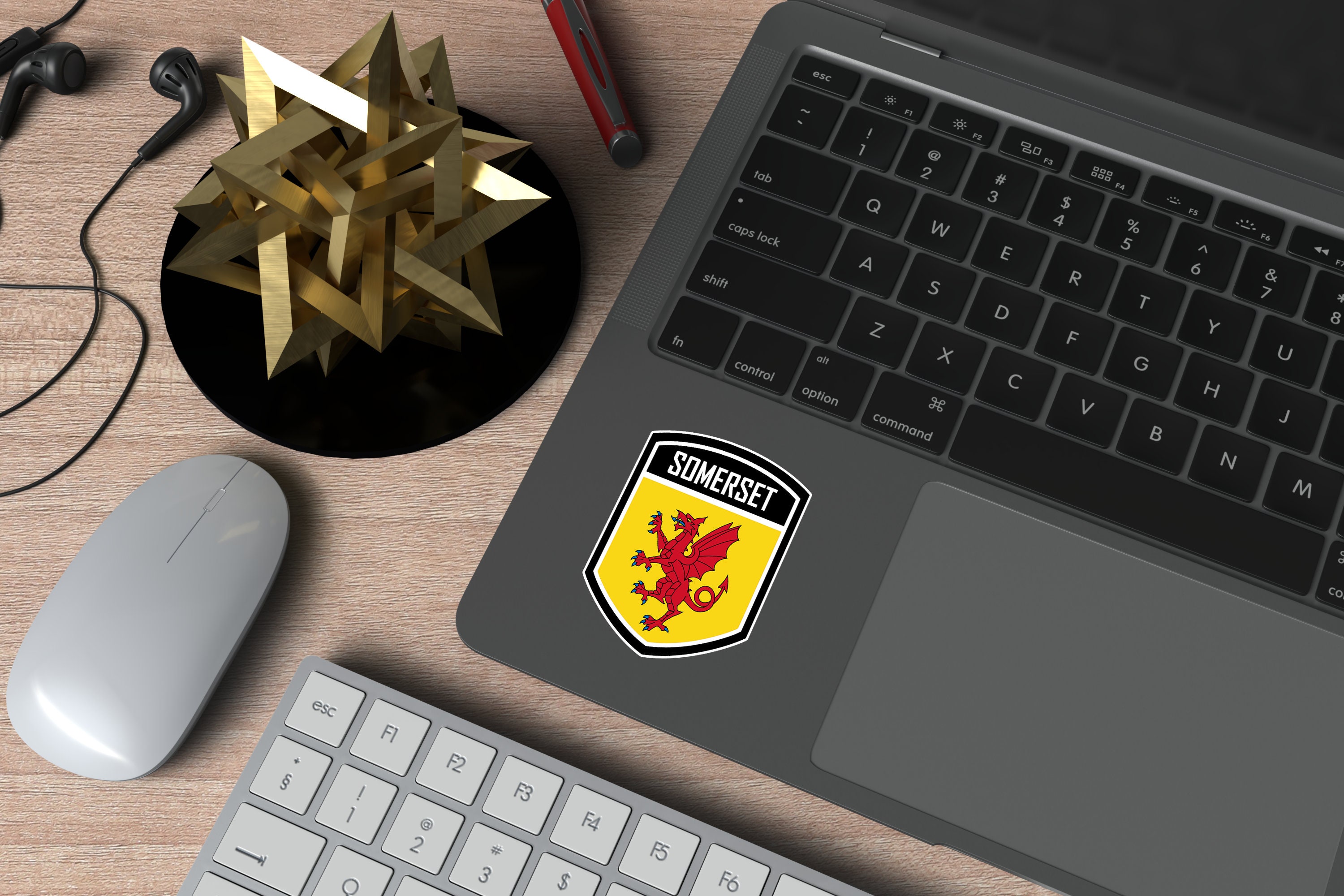 Somerset County England Flag Emblem Stickers - Etsy