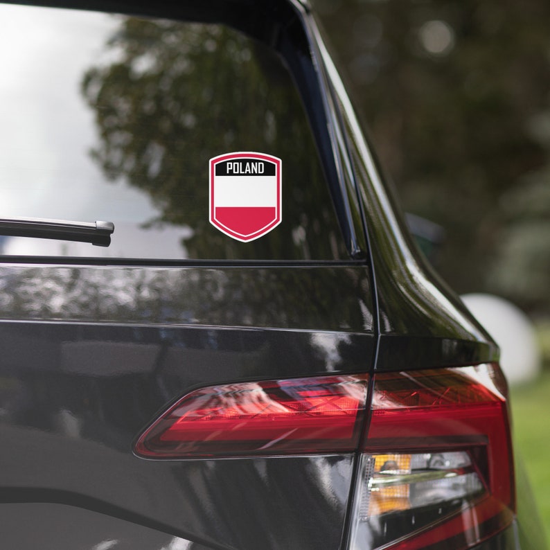 Poland Flag Emblem Stickers - Etsy