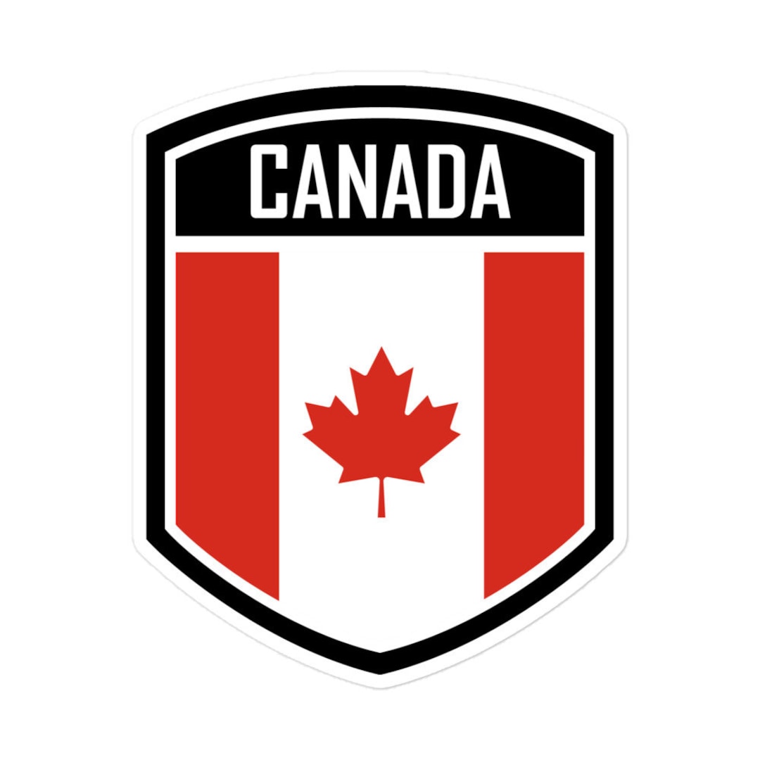 Premium Canada Flag Emblem Stickers - High-quality Vinyl, Durable ...