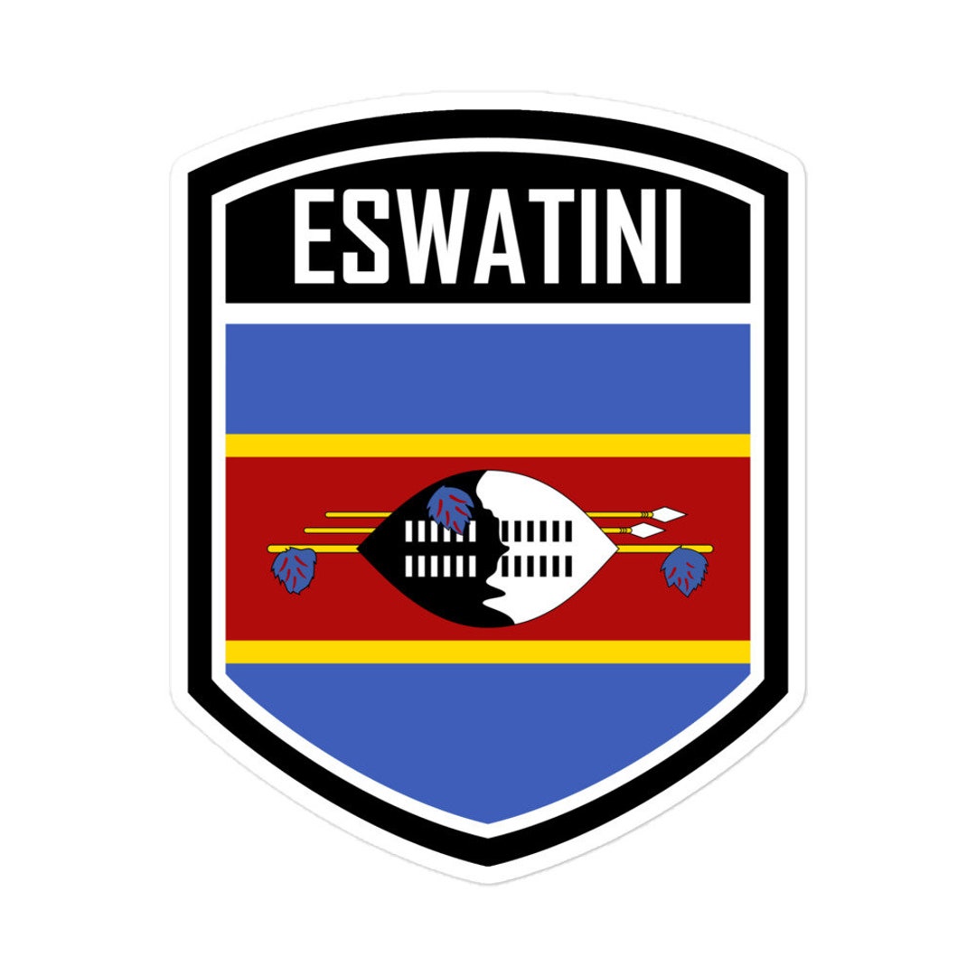 Eswatini Flag Emblem Stickers - Express Your Eswatini Pride With Style ...