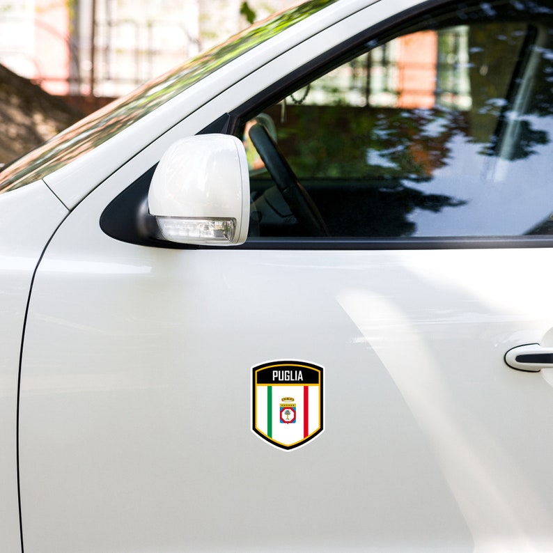 Puglia Italy Flag Emblem Sticker | Puglia Italia Vinyl Stickers ...