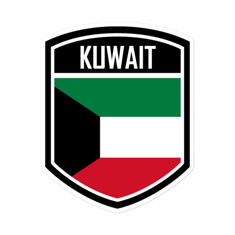 Kuwait Flag Sticker - Etsy