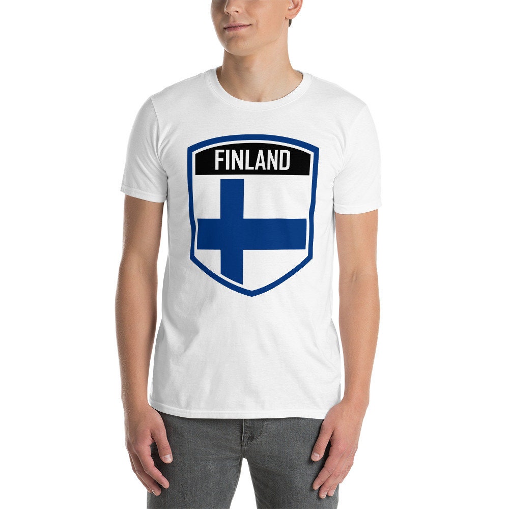 Finnish Pride on Display - Finland Flag Emblem Short-sleeve Unisex T ...