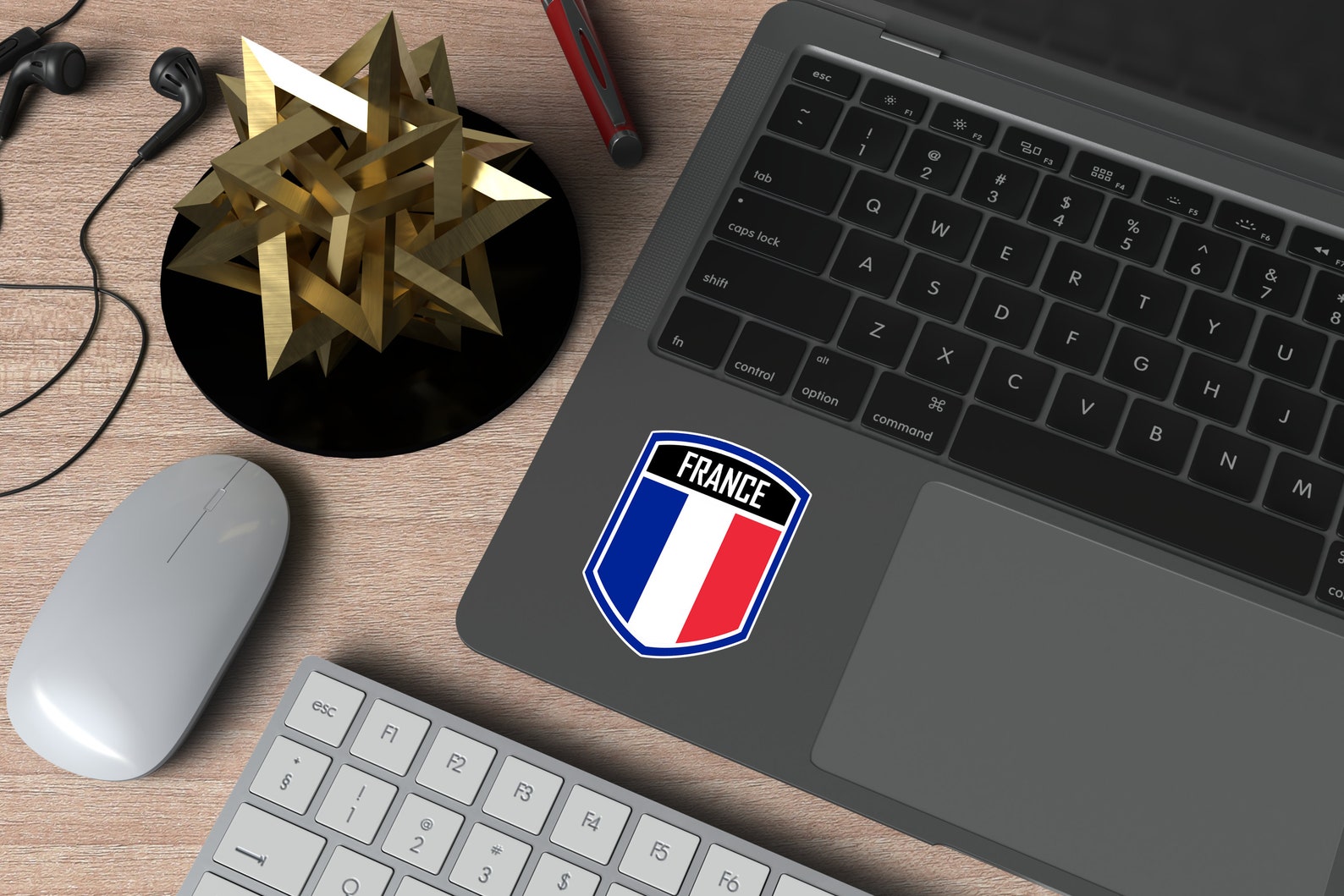 France Flag Emblem Vinyl Stickers Available in 3 Sizes - Etsy