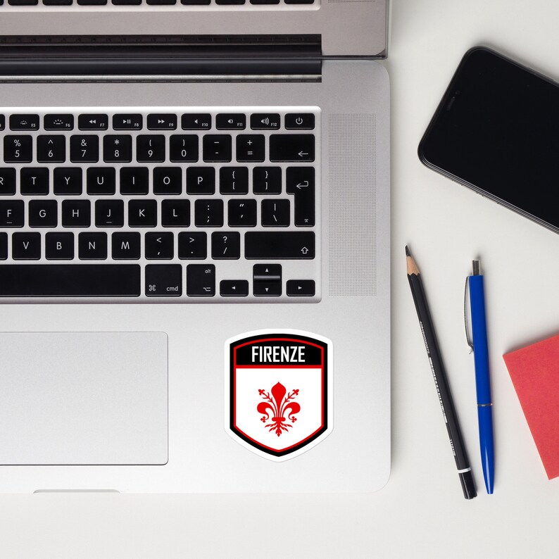 City of Florence Italy Flag Emblem Sticker - Firenze Italia Vinyl ...