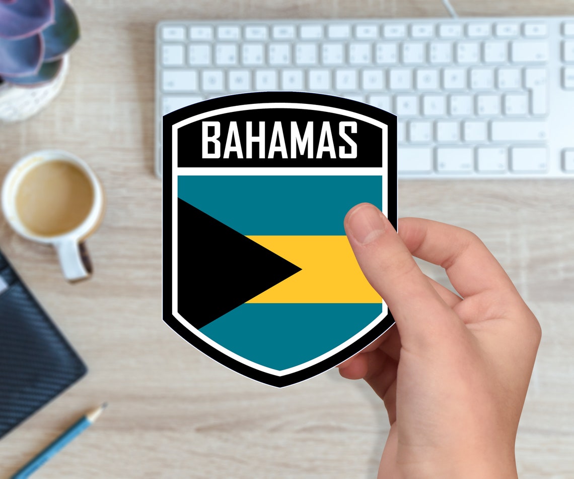 Bahamas Flag Emblem Stickers High-quality Vinyl Multiple - Etsy
