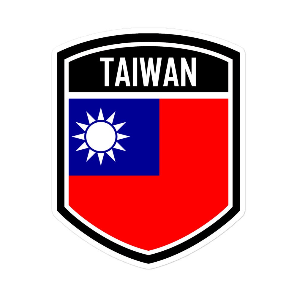Taiwan Flag Emblem Stickers - High Quality, Durable Vinyl - Etsy