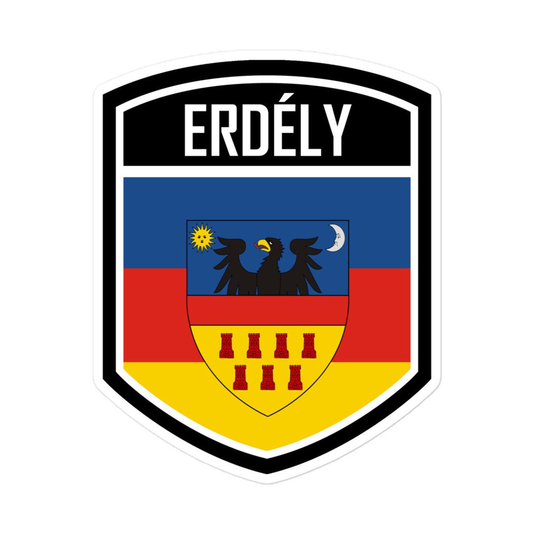 Erdély Flag Emblem Stickers | Transylvania Flag Emblem Stickers - Etsy