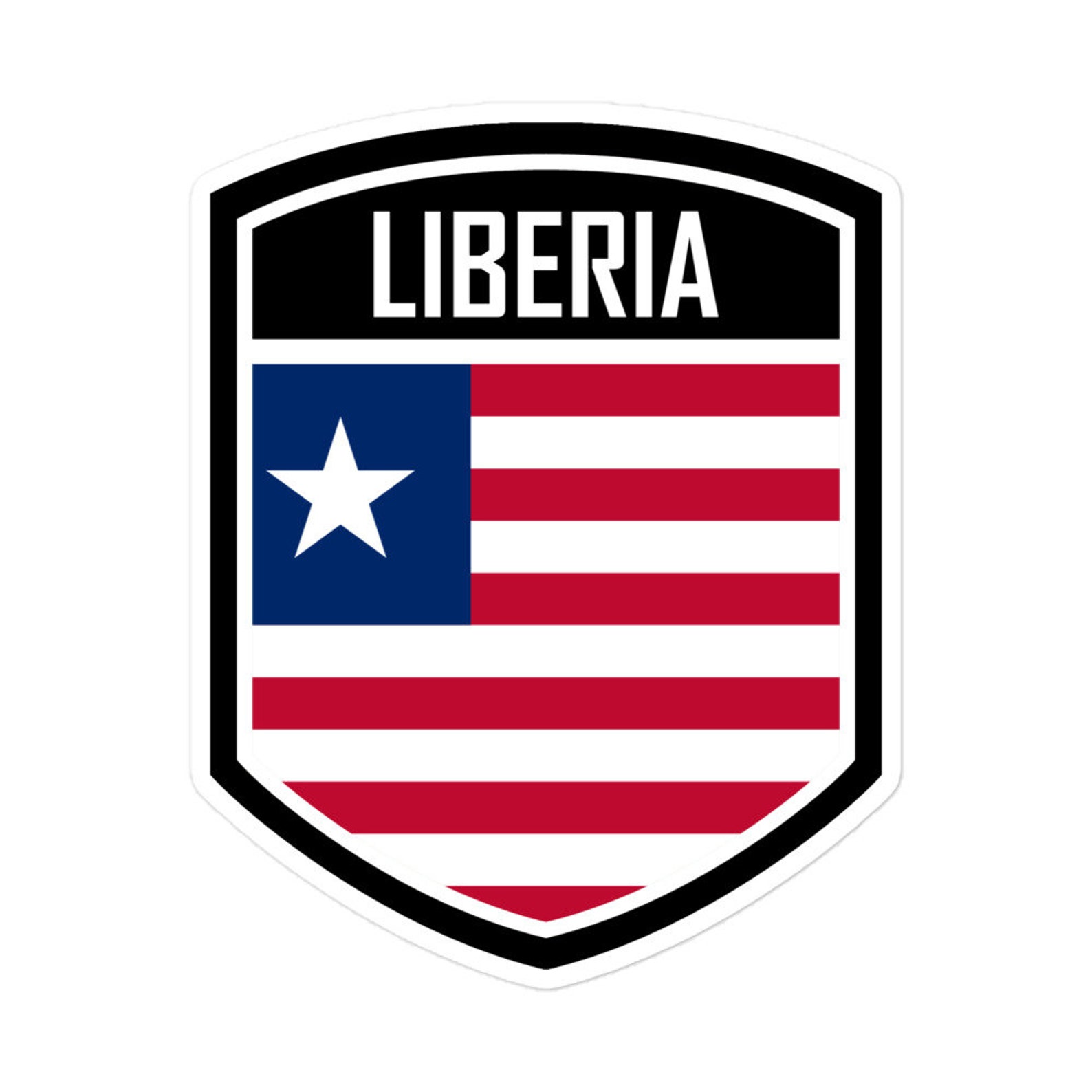 Liberia Flag Emblem Stickers - Etsy
