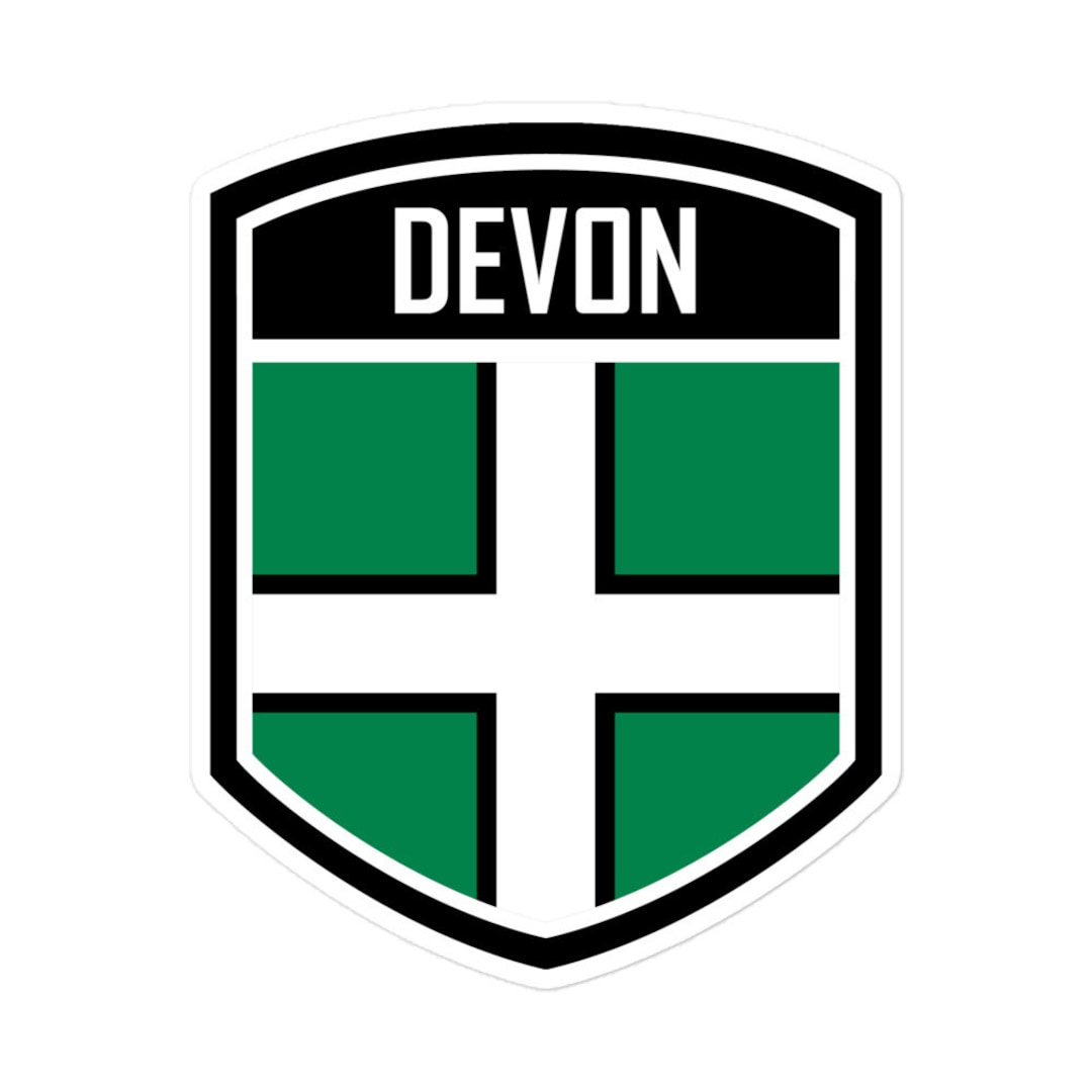 Devon County England Flag Emblem Stickers - Etsy