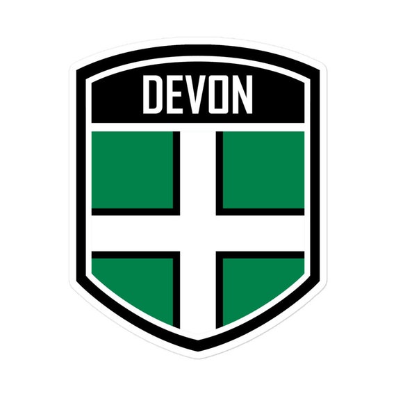Devon County England Flag Emblem Stickers - Etsy