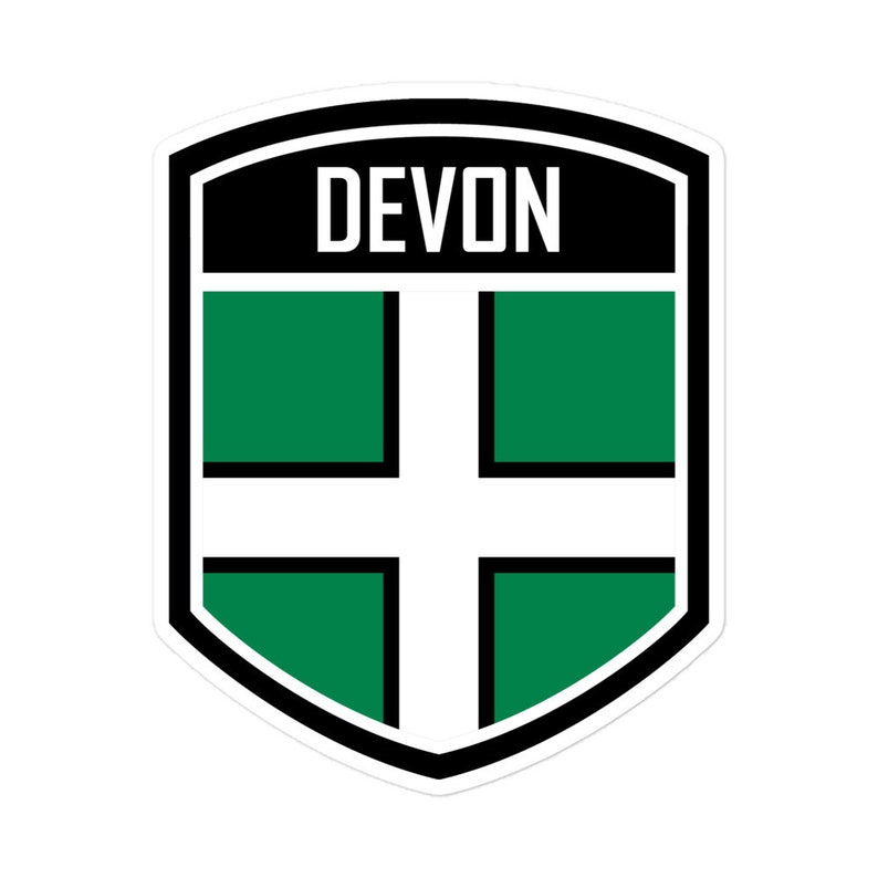Devon County England Flag Emblem Stickers - Etsy