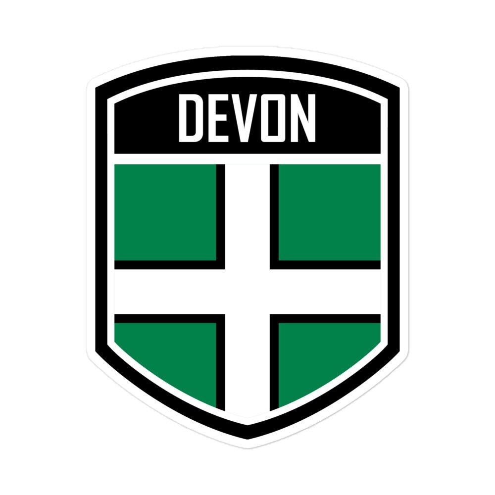 Devon County England Flag Emblem Stickers - Etsy