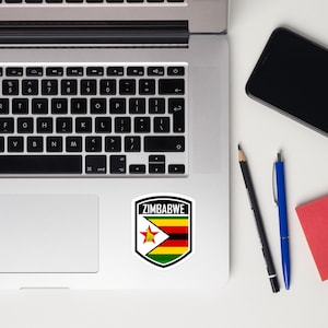 Zimbabwe Flag Emblem Stickers - Durable and High-quality Vinyl - Etsy