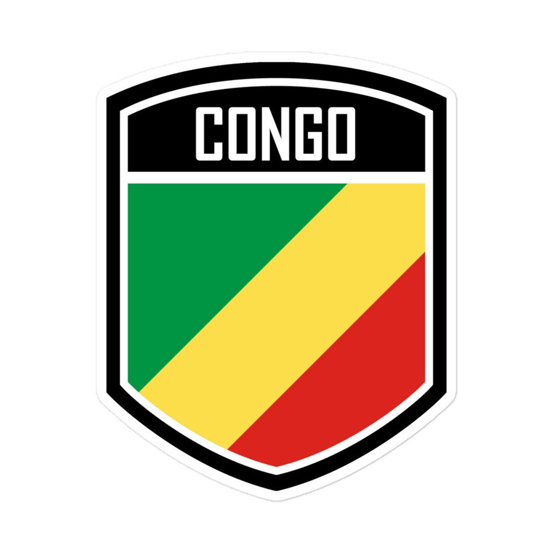 Congo Flag Emblem Stickers - Etsy