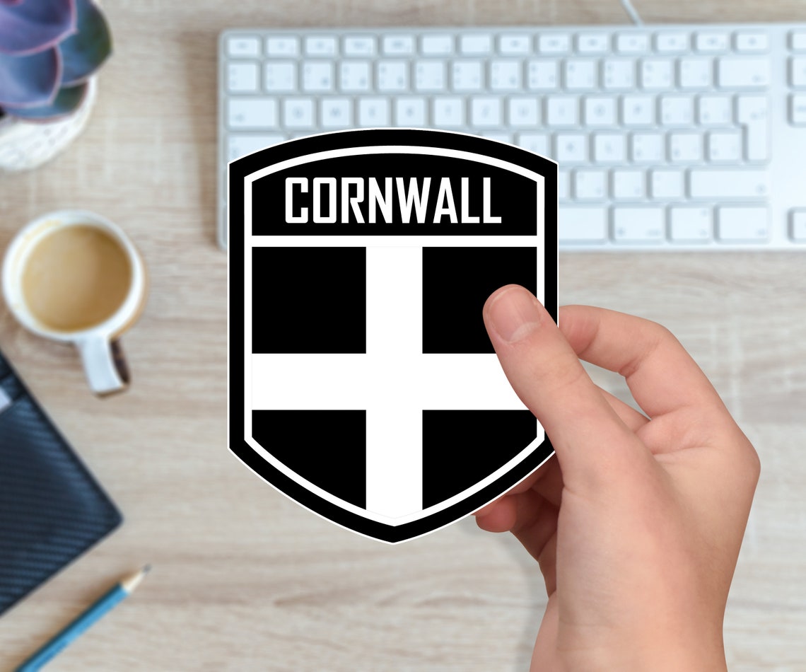 Cornwall County England Flag Emblem Stickers - Etsy