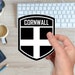 Cornwall County England Flag Emblem Stickers - Etsy
