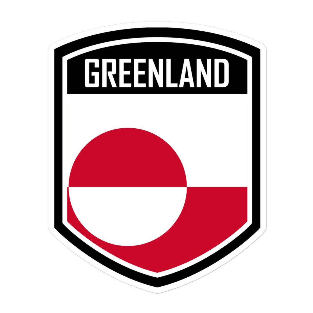 Greenland Flag Emblem Stickers - Show Your Greenlandic Pride! - Etsy