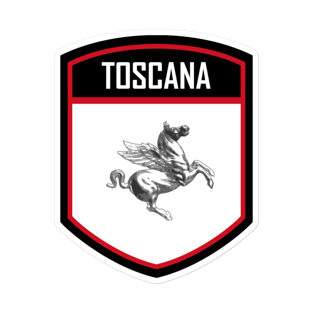 Region of Tuscany Italy Flag Emblem Sticker | Toscana Italia Vinyl ...