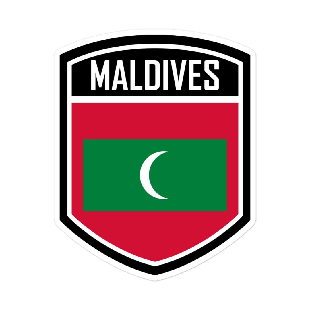 Maldives Flag Emblem Stickers - Etsy