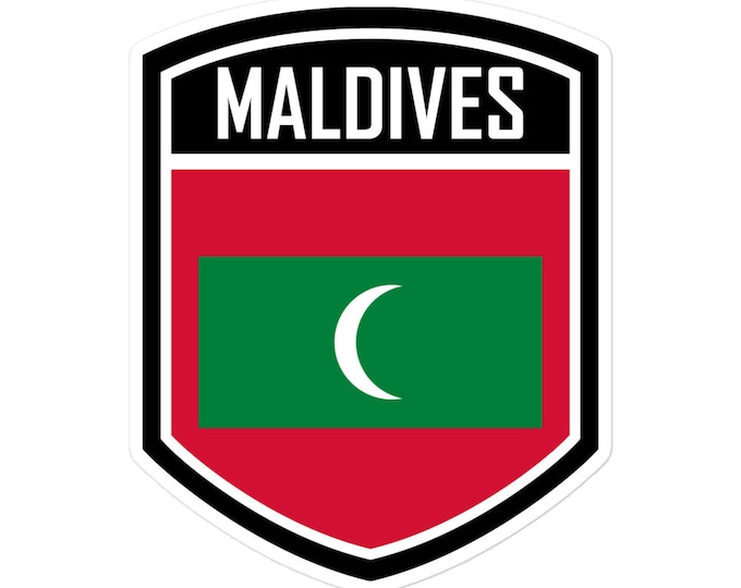 Maldives Sticker, French Polynesia, Vinyl Sticker, Bubble-free, Travel ...