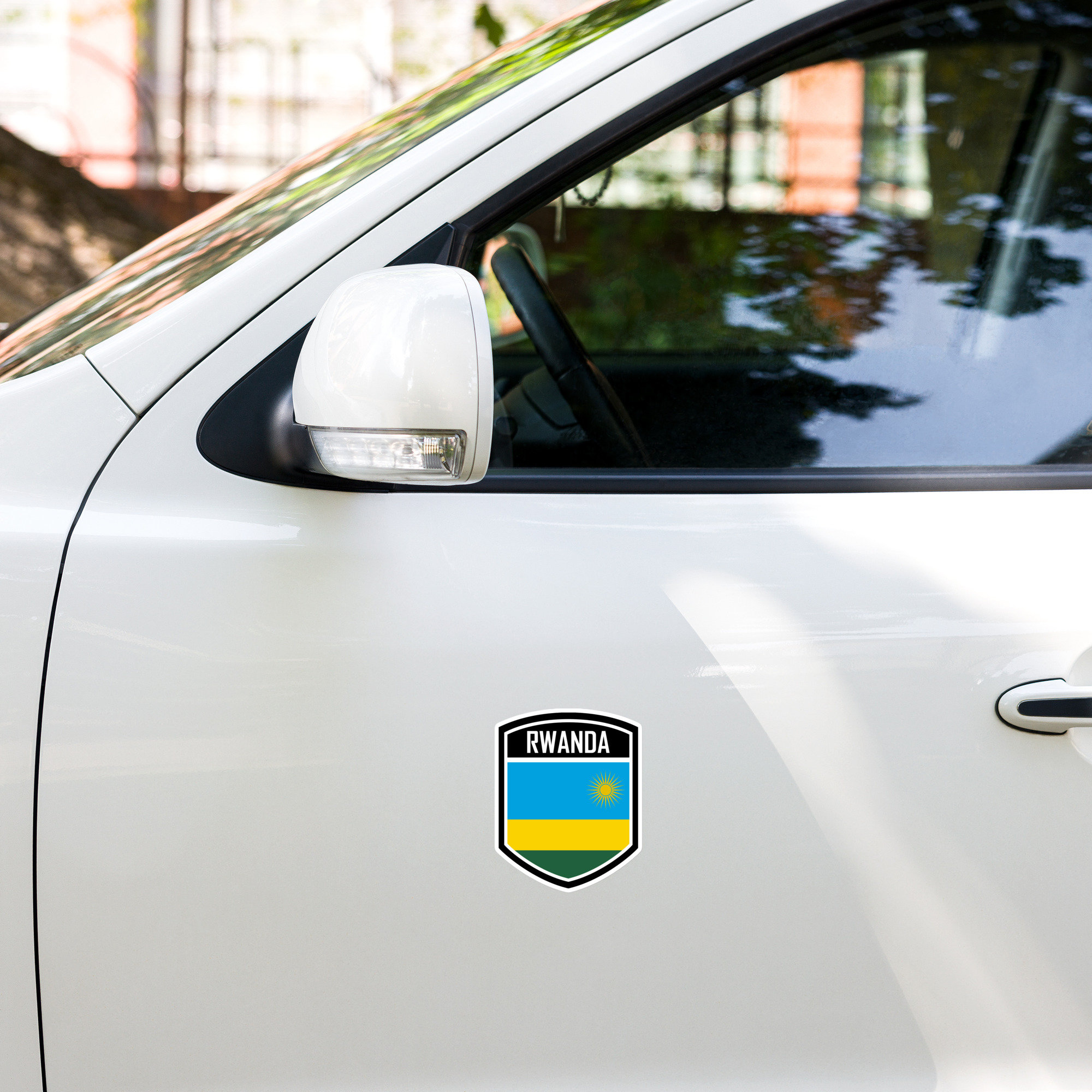 Rwanda Flag Emblem Stickers - Etsy