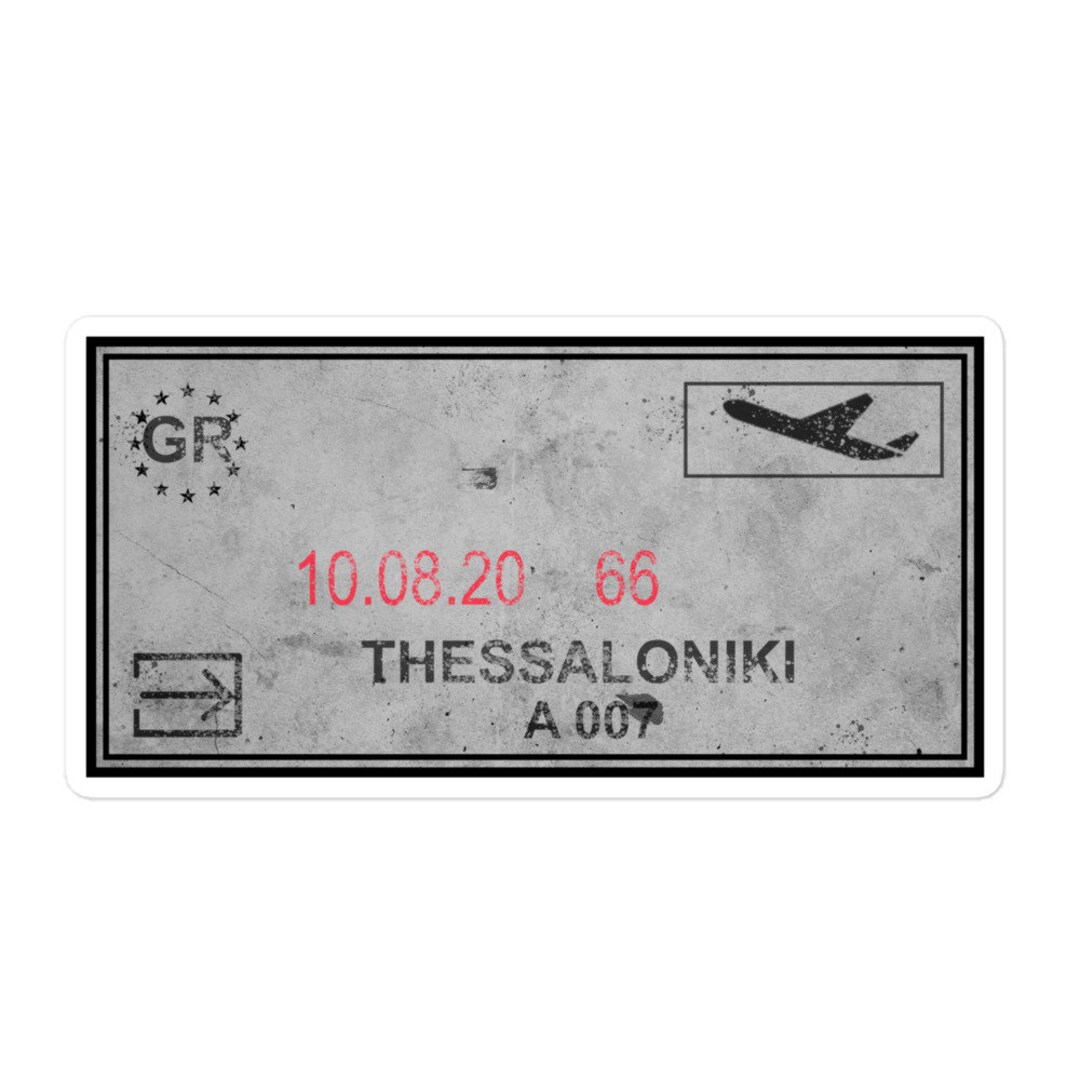 Thessaloniki Greece Passport Stamp Stickers - Etsy