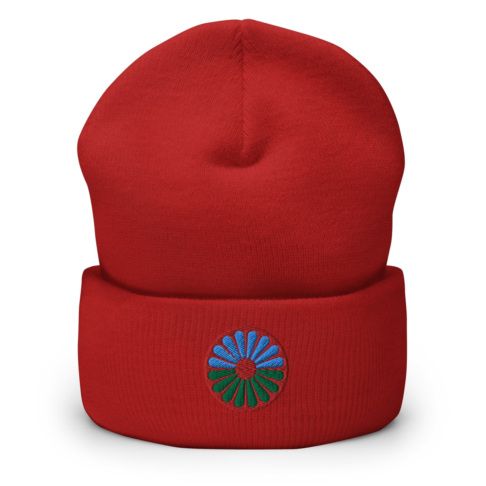 Romani Wheel Official Romani Flag Cuffed Beanie - Etsy