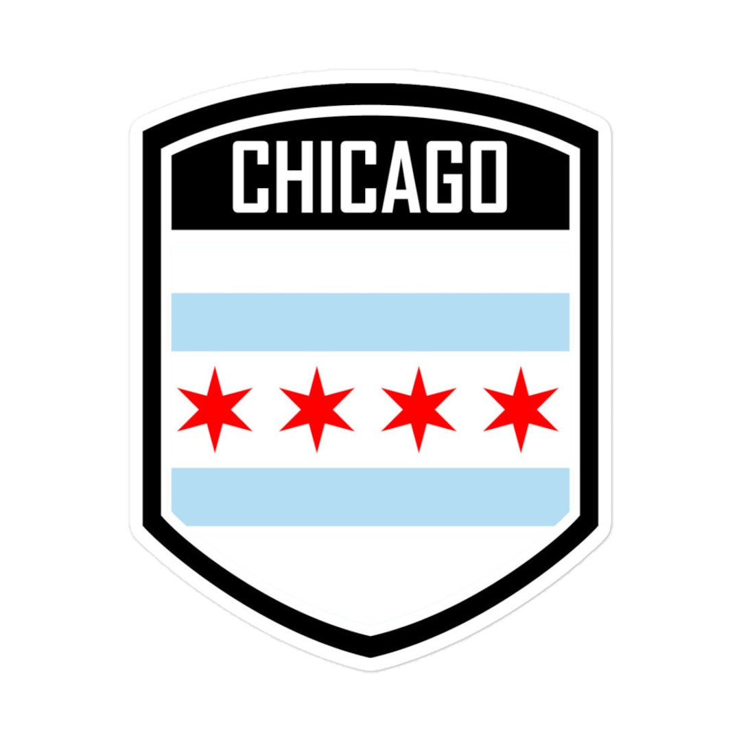 Add Some Chicago Style to Your Belongings With Chicago Flag Emblem ...