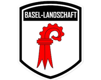 Canton of Basel-stadt Switzerland Flag Emblem Stickers - Etsy