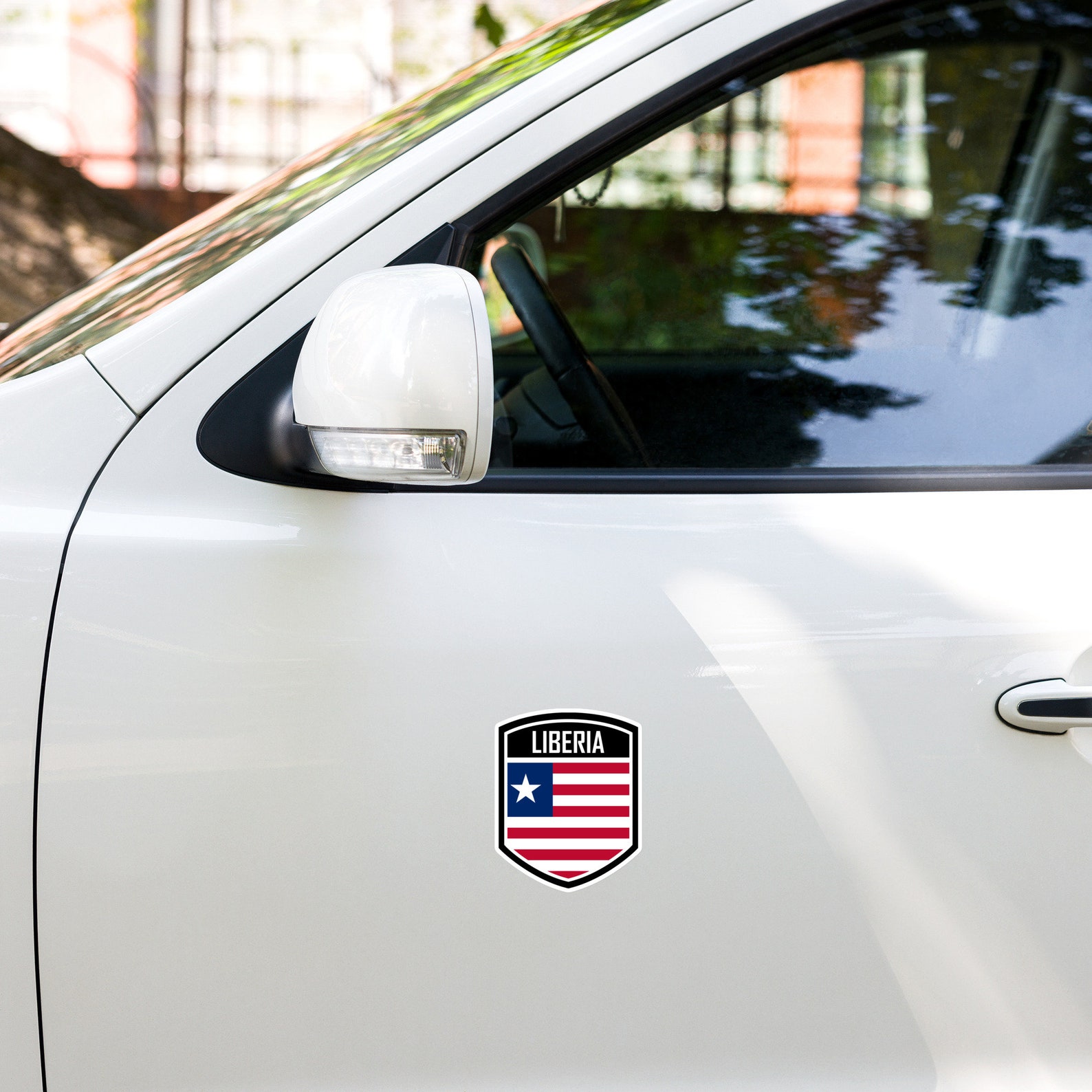 Liberia Flag Emblem Stickers - Etsy