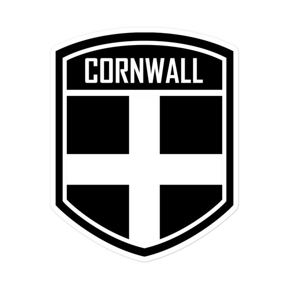 Cornwall County England Flag Emblem Stickers - Etsy