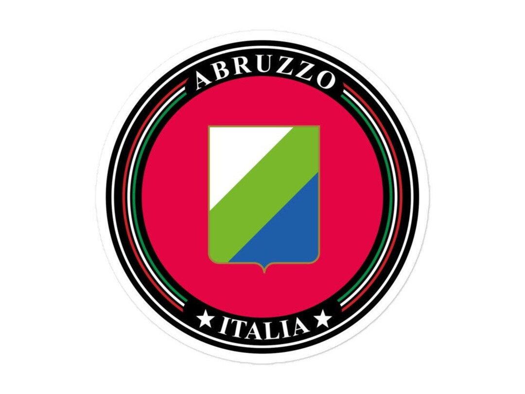 Abruzzo Italy Flag Stickers - Express Your Abruzzese Pride - Etsy