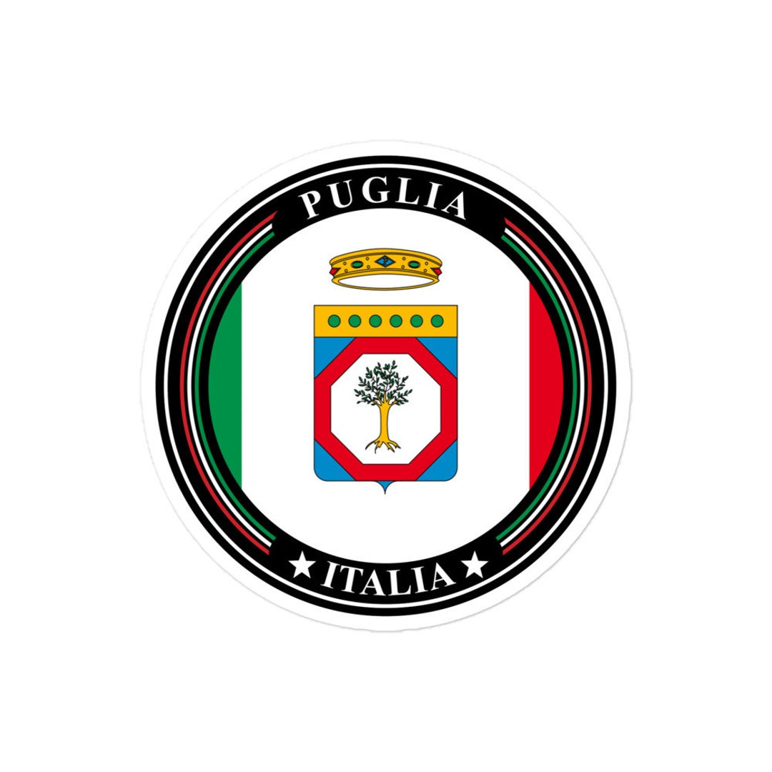 Puglia Italy Flag Stickers - Etsy