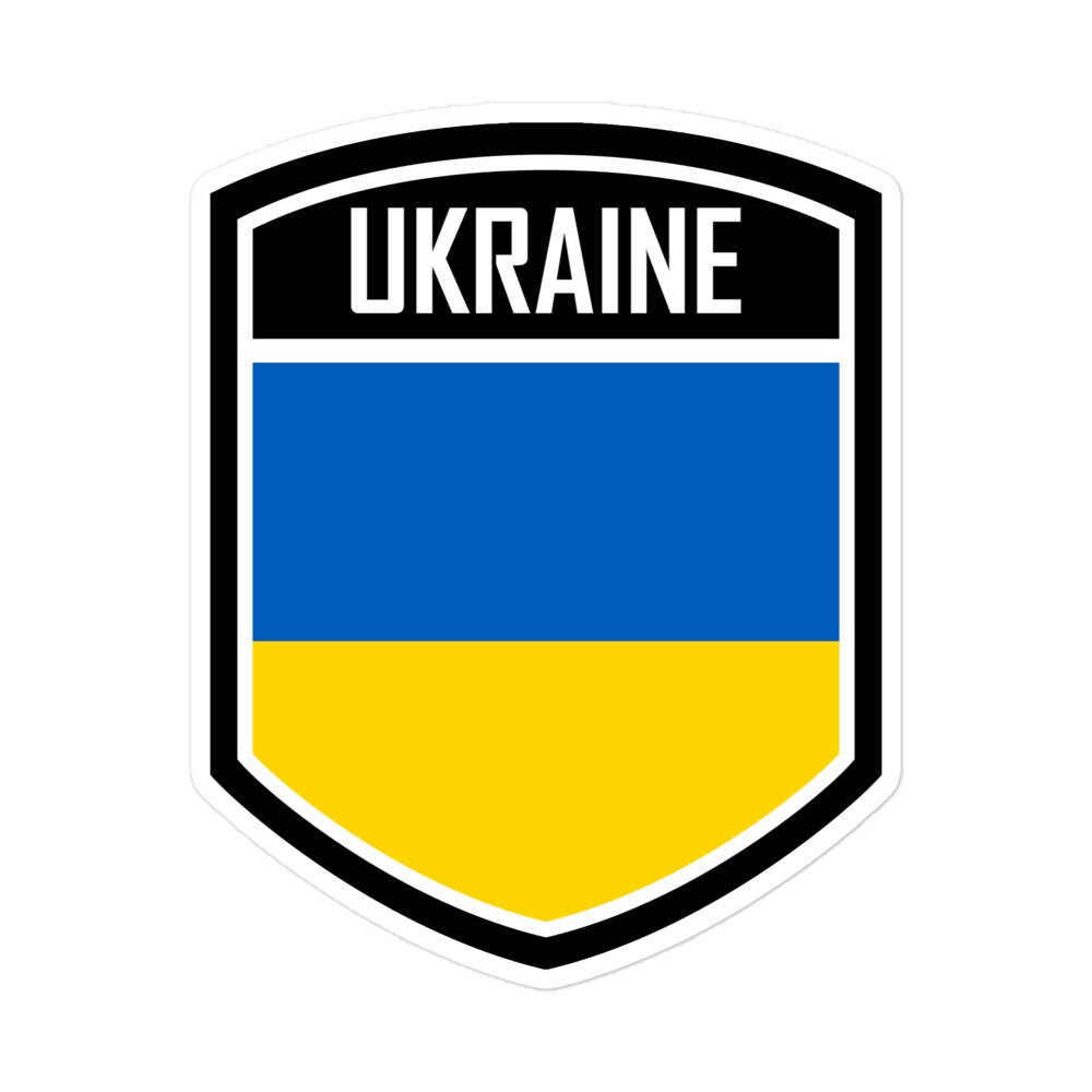 Ukraine Flag Emblem Stickers High-quality Vinyl Support Ukraine Decals ...