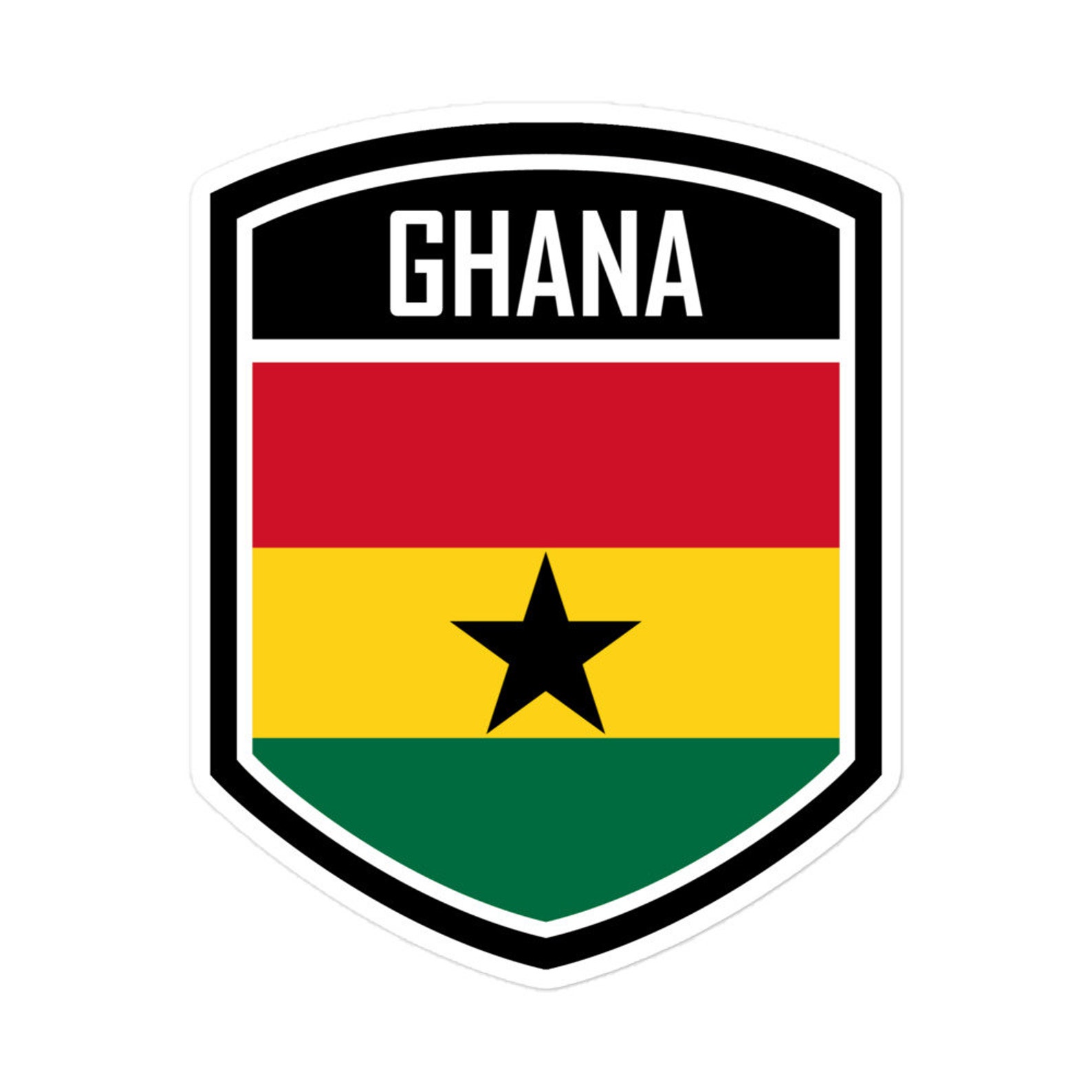 Ghana Flag Emblem Stickers Show Your Ghanaian Pride With Style - Etsy