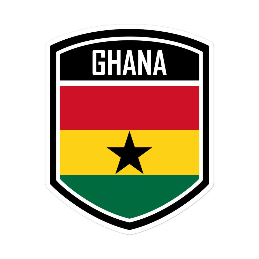 Ghana Flag Emblem Stickers Show Your Ghanaian Pride With Style - Etsy