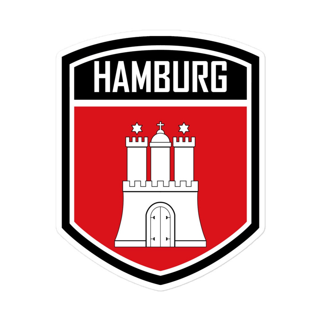 Show Your Hamburg Pride With Hamburg Flag Emblem Stickers: Germany's ...