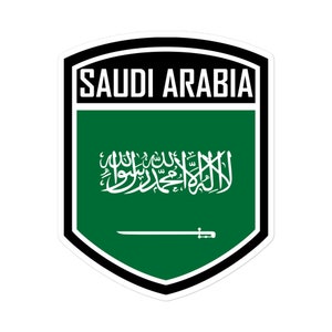Show Your Pride With Saudi Arabia Flag Emblem Stickers - High-quality ...