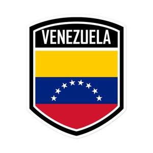 Venezuela Flag Emblem Stickers | High-quality Vinyl Stickers - Etsy