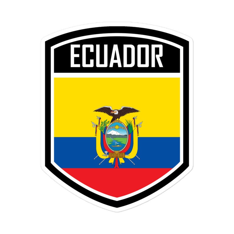 Ecuador Flag Emblem Sticker: Show Your Patriotism With High-quality ...